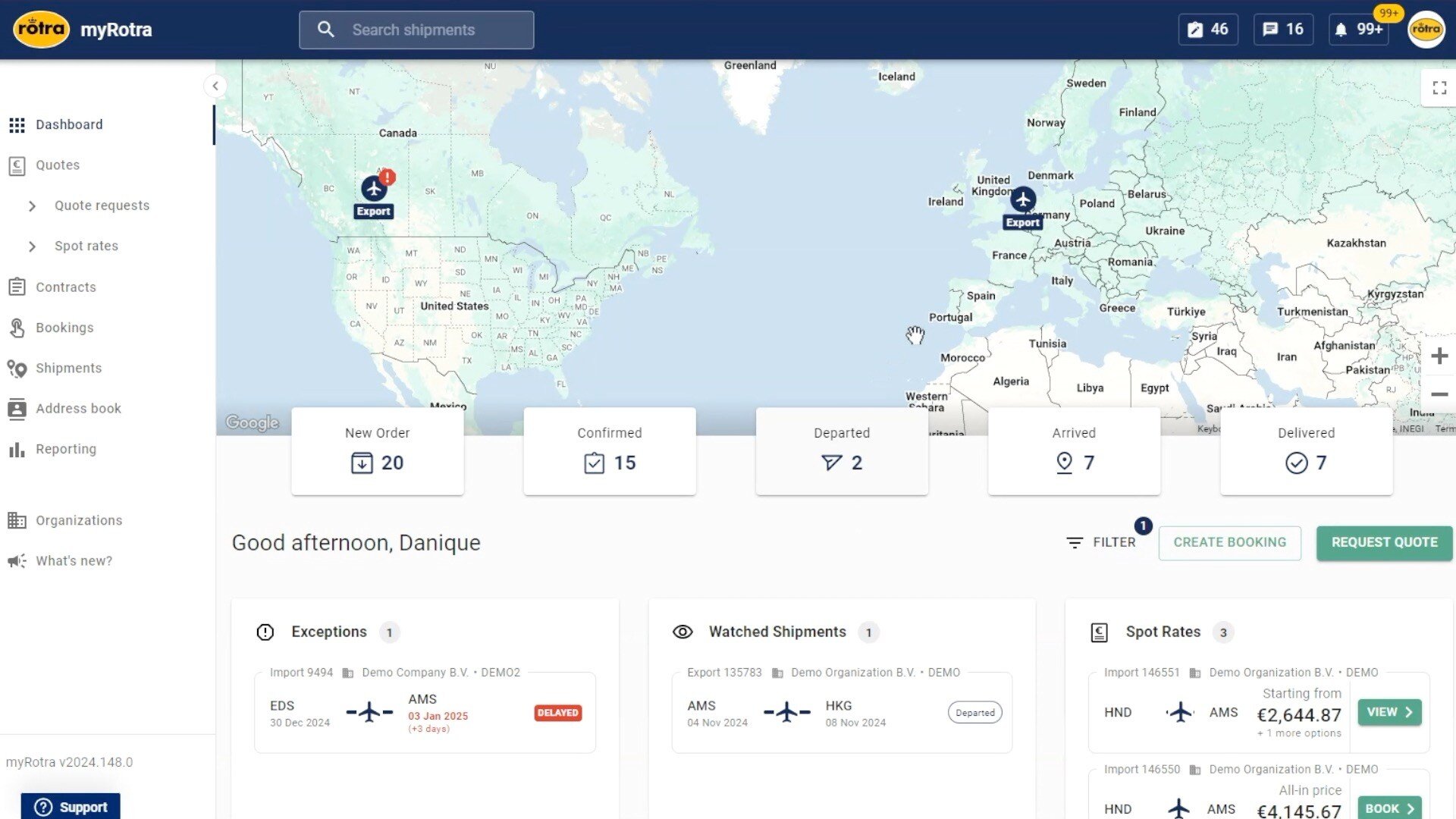rotraNext, digital air and sea freight | Rotra