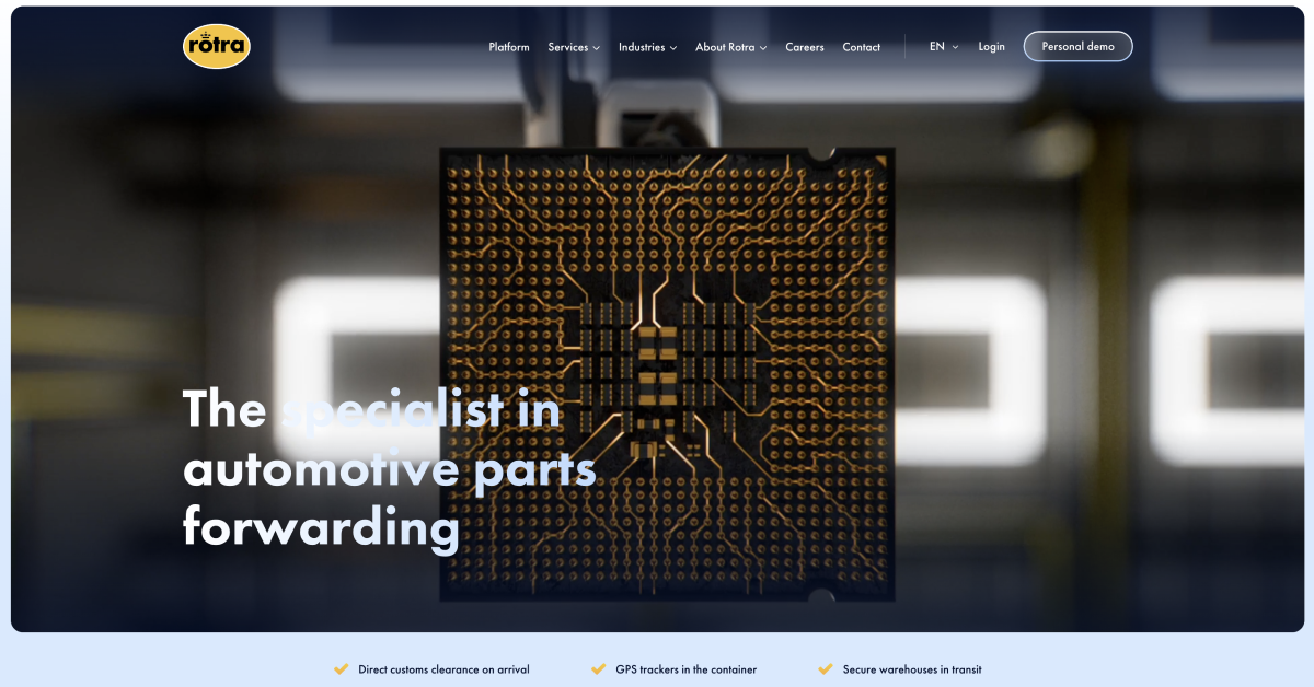 Specialist in automotive shipments for security of supply | Rotra