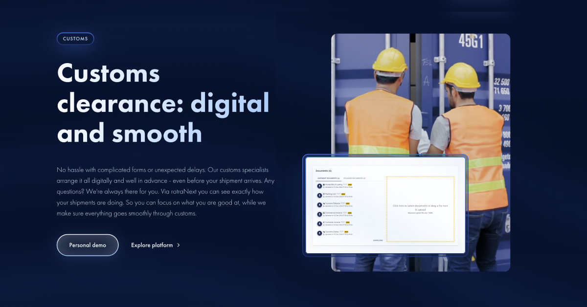 Fast customs clearance for your imports and exports | Rotra