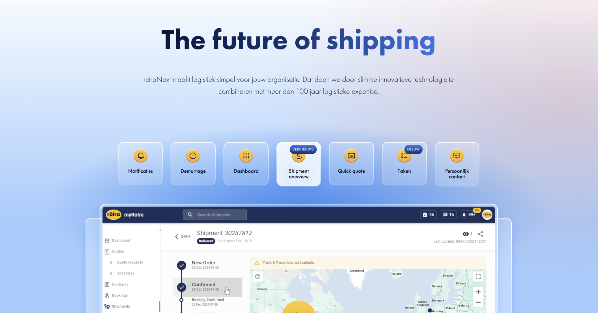 Digital forwarder in air and sea freight | Rotra