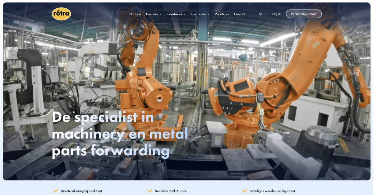 Specialist in machinery en metal forwarding | Rotra